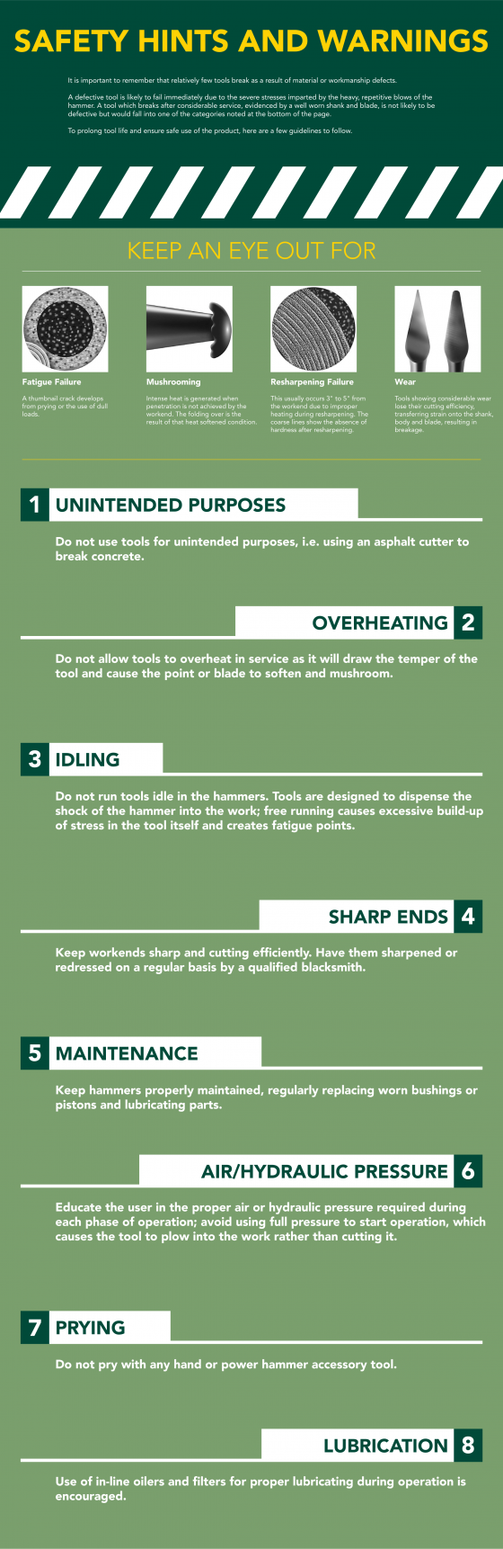 Safety Hints & Warnings – Pioneer Tool & Forge, Inc.