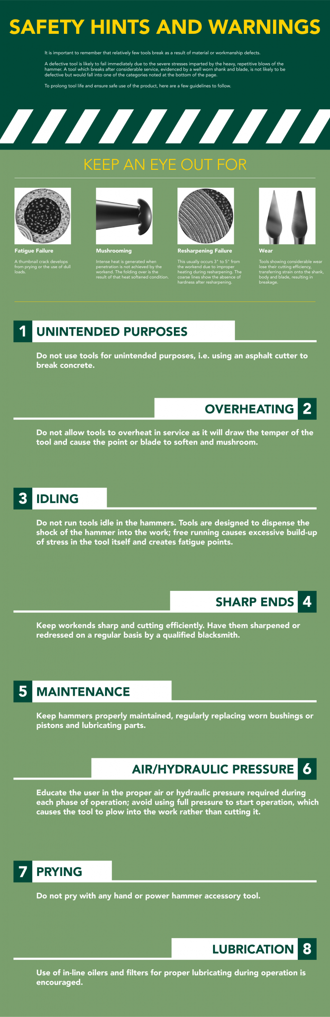 Safety Hints & Warnings – Pioneer Tool & Forge, Inc.